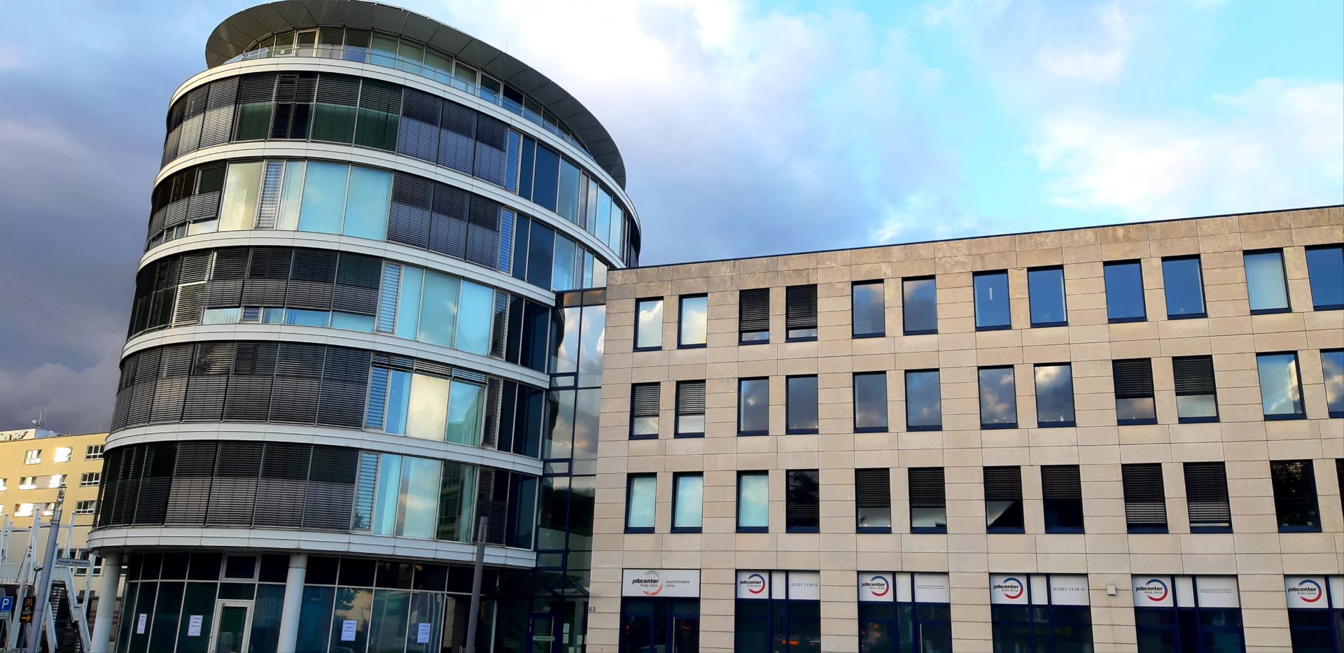 Jobcenter-Neubau auf Victoria: Die H-Form ist schon unverkennbar ...