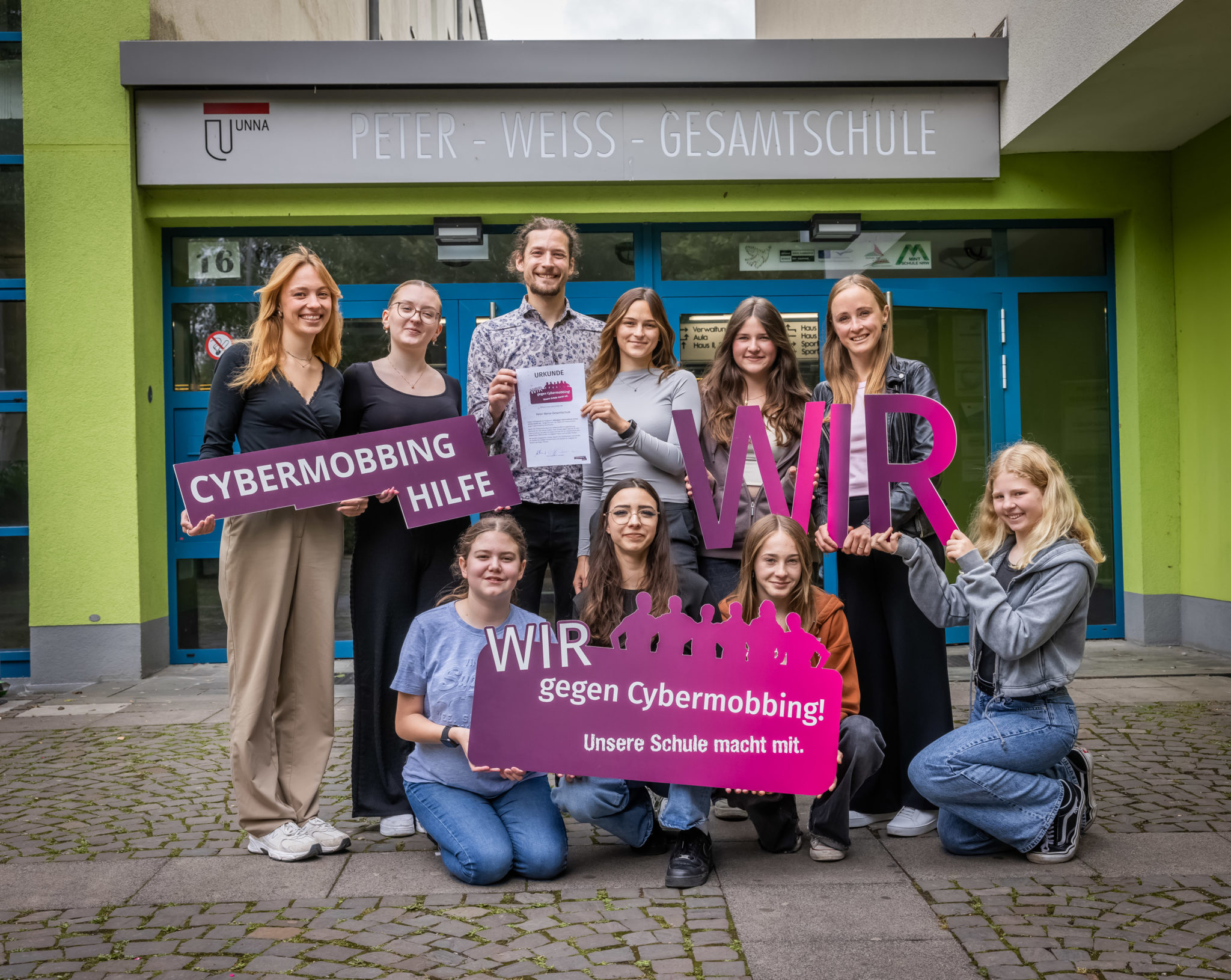 PWG Unna gegen Cybermobbing: Teilnahme am Schulprogramm „WIR gegen Cybermobbing! Unsere Schule ...