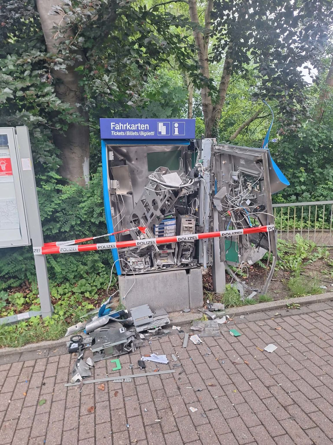 Fahrkartenautomat am Königsborner Bahnhof gesprengt | Rundblick Unna